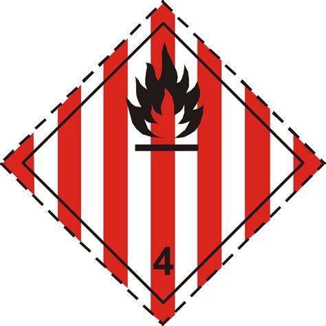 Clipart Adr Pictogram 41 Flammable Solids