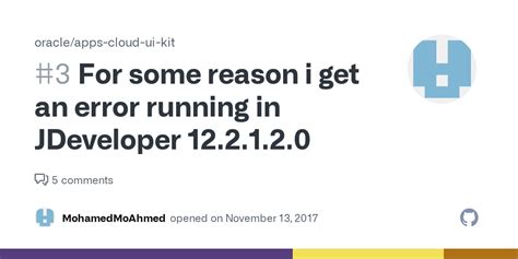For Some Reason I Get An Error Running In Jdeveloper 122120 · Issue 3 · Oracleapps Cloud