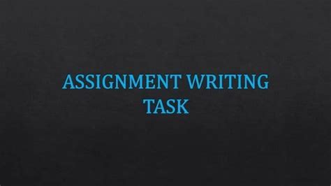 Assignment Writing Task By April Ortiz Issuu