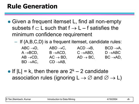 Chap6basicassociationanalysisppt Databases Computer Software