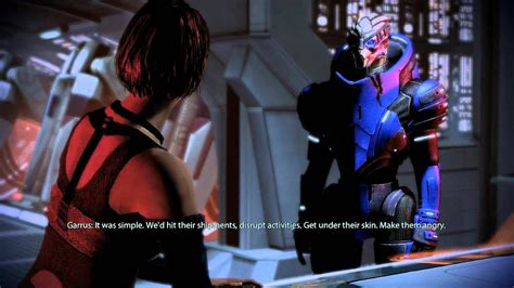 Mass Effect 2 Garrus Romance 2 About His Team And Sidonis Youtube