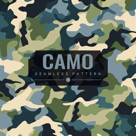 Premium Vector Military Camouflage Seamless Pattern