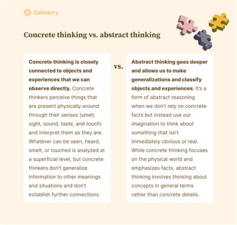 Difference Between Abstract Thinking And Concrete Thinking At Edith