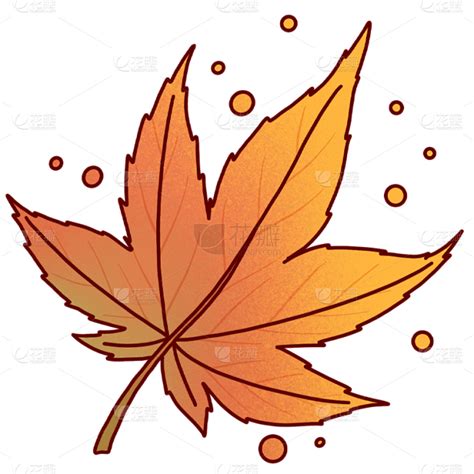 卡通 秋天氛围专题贴纸 枫叶