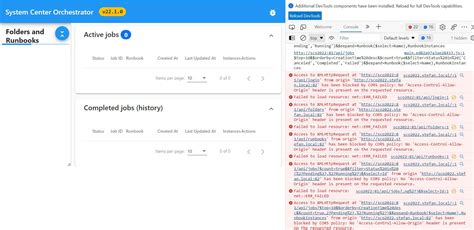 Orchestrator Webconsole 2022 Cannot Be Launched Via Fqdn But With