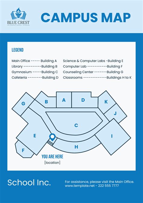 Free School Campus Map Signage Template To Edit Online