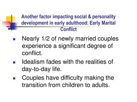 Ppt Chapter 14 Early Adulthood Social And Personality Development