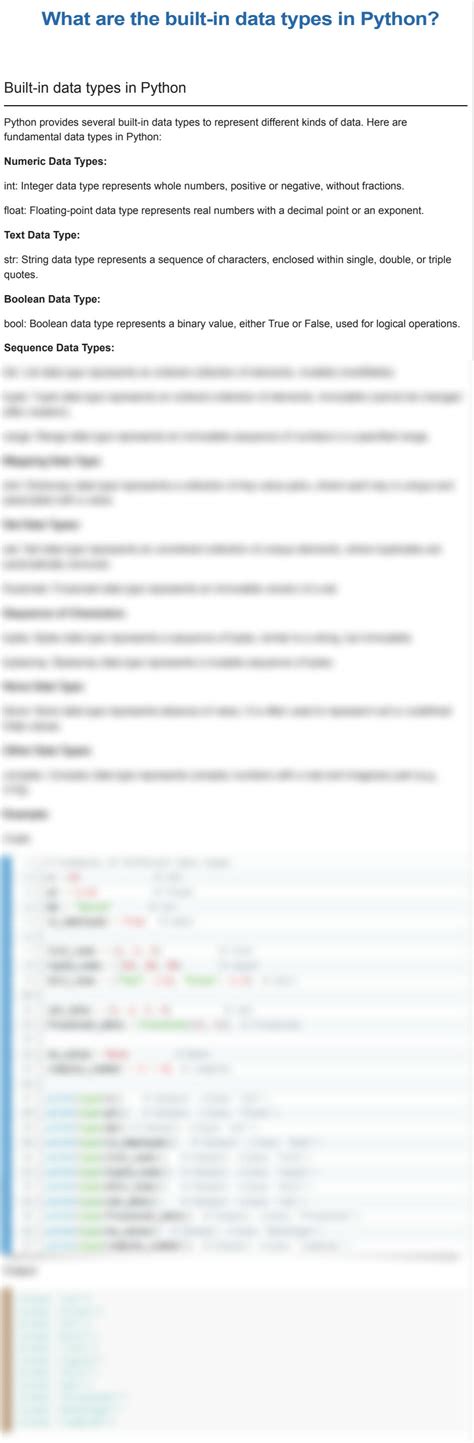 solution what are the built in data types in python built in data