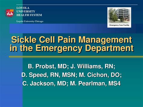 Ppt Sickle Cell Pain Management In The Emergency Department
