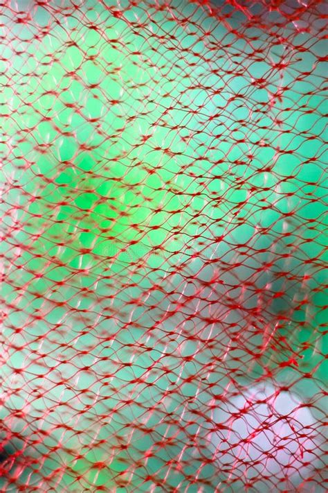 Very Close Up Shot Of Texture Detail Of Nylon Netting Wrapping Fruit