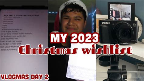 My 2023 Christmas Wishlist Vlogmas Day 3 Its Emmanuel YouTube