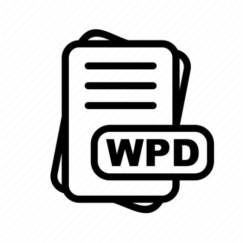file format wpd icon download on iconfinder