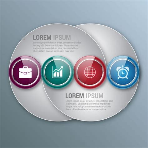 원형 Infographic 디자인 반짝 곡선과 둥근 장식 Eps Ai Uidownload