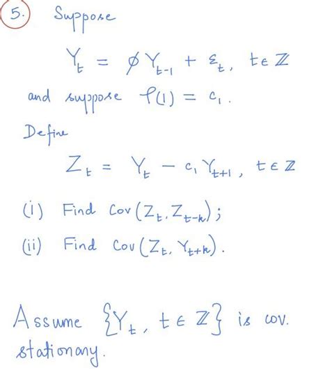 Solved Suppose Yt Yt εt tZ and suppose ρ c Chegg