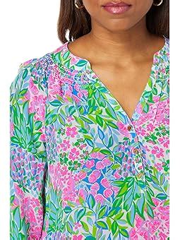 Lilly Pulitzer Stacey Top Multi Casa Banana FREE SHIPPING Zappos