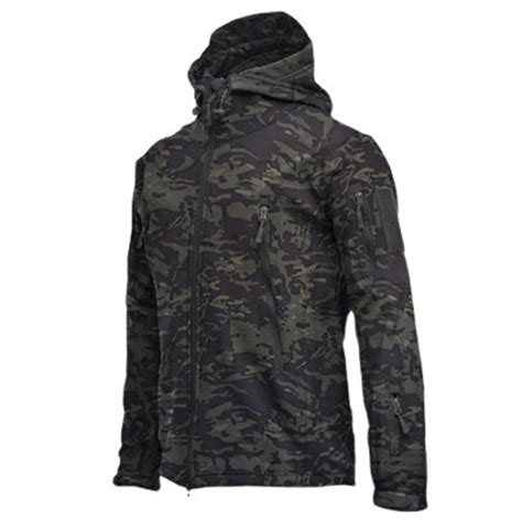 Blczomt Mens Jackets For Fall Full Zip Waterproof Fleece Jacket Camo