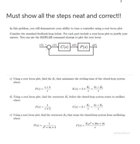 Solved Must Show All The Steps Neat And Correct In This Chegg