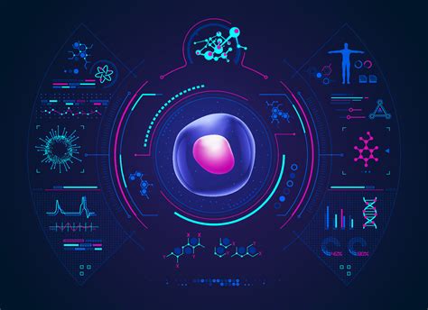 cell analysis interface 12495991 vector art at vecteezy