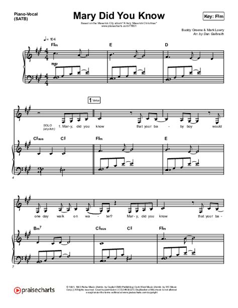 Free Free Printable Sheet Music Mary Did You Know Download Free Free