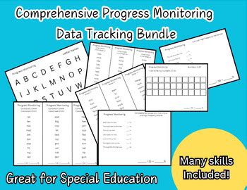 Progress Monitoring Data Tracking IEP Goals Elementary Bundle By SPEDjourney