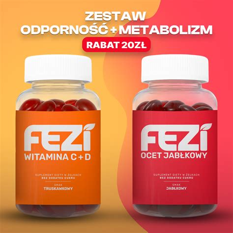 Fezi Zestaw Odporność Metabolizm Fezi Żelki Suplementy