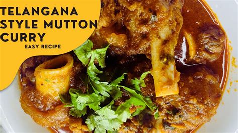 Telangana Style Mutton Curry Village Style Cooking Recipe In Telugu