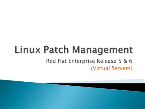 Linux Patch Management ShebangLinux