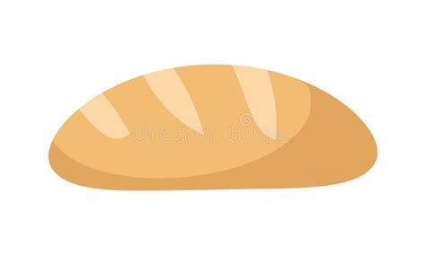 Objeto Vector De Color Semiplano De La Hogaza De Pan Ilustración Del