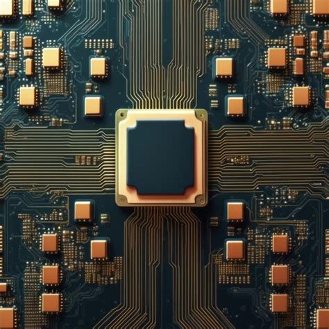 Premium Ai Image Advanced Technology Visualization Circuit Board Cpu