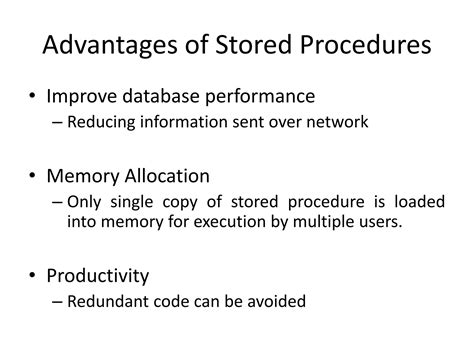 5 Stored Procedure And Functions PPT