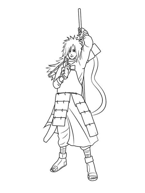 Madara Uchiha Coloring Pages