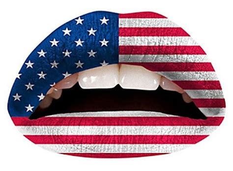 2 Lip Sticker Temporary Tattoo Transfers Halloween Party Fancy Dress