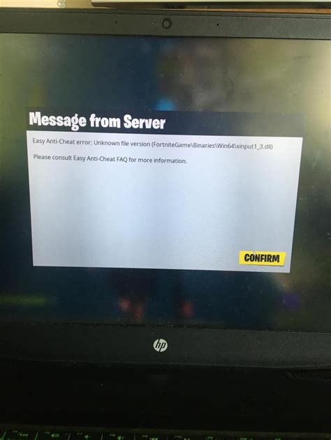Message From Server Easy Anti Cheat Error Unknown File Version