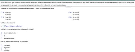 Solved E What Is The Value Of The Test Statistic The Test Chegg