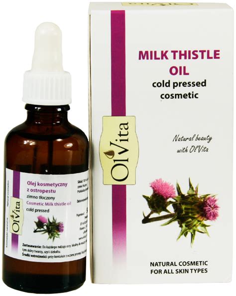 Milk Thistle Oil Cold Pressed And Crude Dietary Supplement Olvita