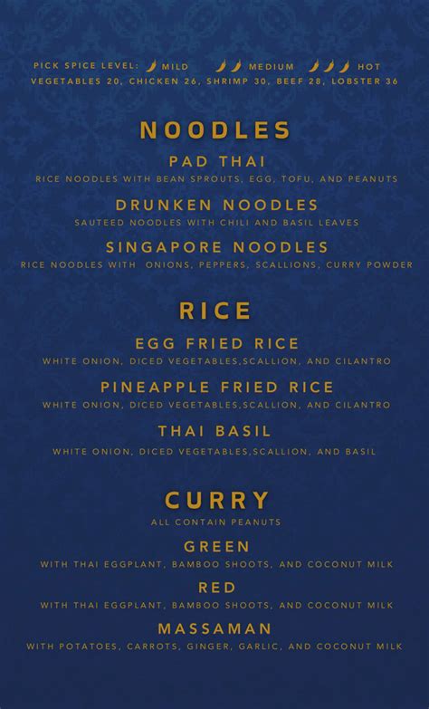 Menu Le Chai