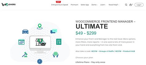 Woocommerce Frontend Manager Ultimate Creativesea