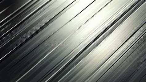 Shiny Metallic Surface With Smooth Waves Reflecting Light In A Contemporary Design Stock Image