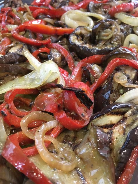 Antipasto De Berenjenas Chile Dulce Y Happy Kitchen Cr