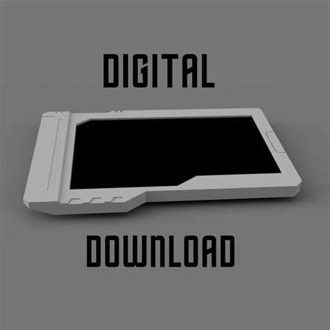 Sci Fi Tablet Prop Digital Download Stl For 3d Printing Etsy