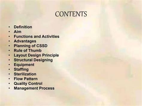 Cssd Ppt