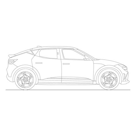 Premium Vector Car Line Art 12