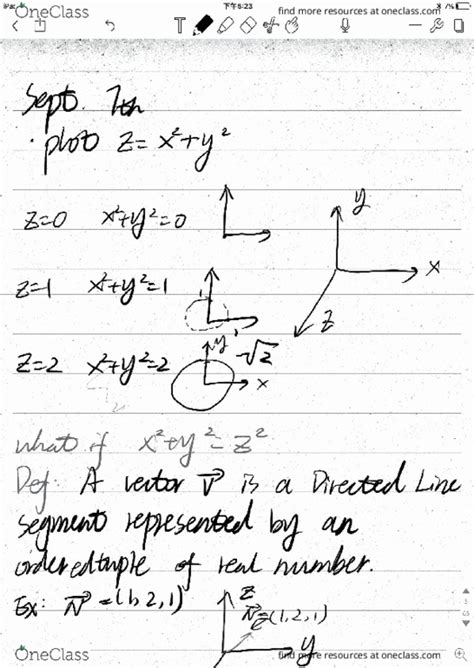 Math 200 Lecture 1 Math 200 Oneclass