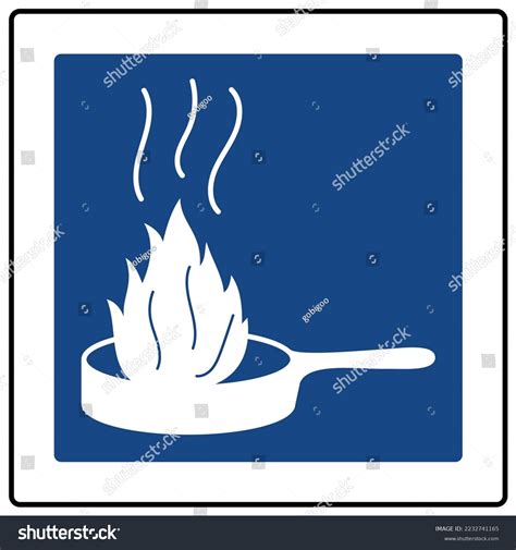 Fire Classification Sign Label Class K Stock Vector Royalty Free