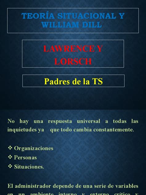 Teoría Situacional Pdf Teoría Sociedad