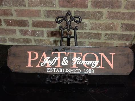 Personalized Hand Painted Wooden Sign 5 5x24 Hand Painted Wooden