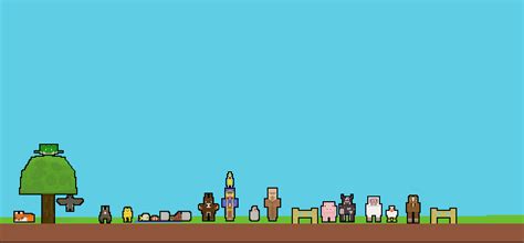 I Drew All The Passive Mobs Of Minecraft In Pixel Art Form Minecraft