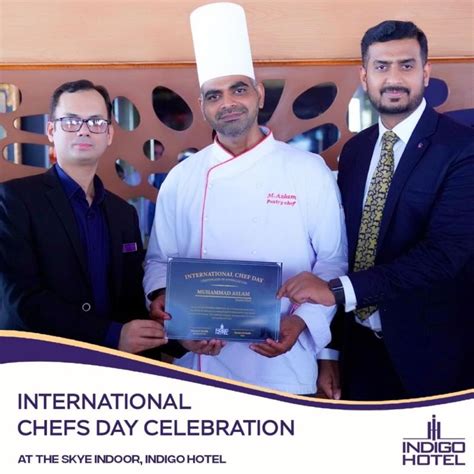 Ali Razzaq On Linkedin Presenting Appreciation Certificate To Chef Aslam Pastry Chef
