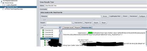 jmeter not able to login due to requestverificationtoken stack