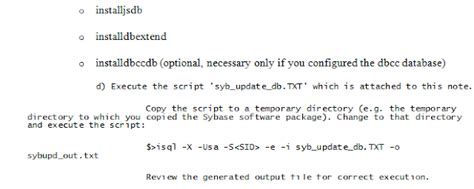 SAP BASIS MADE EASY How To Apply Patches To SYBASE Database